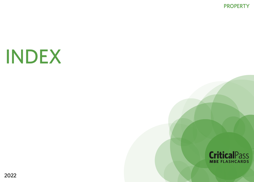 MBE Flashcards – Critical Pass