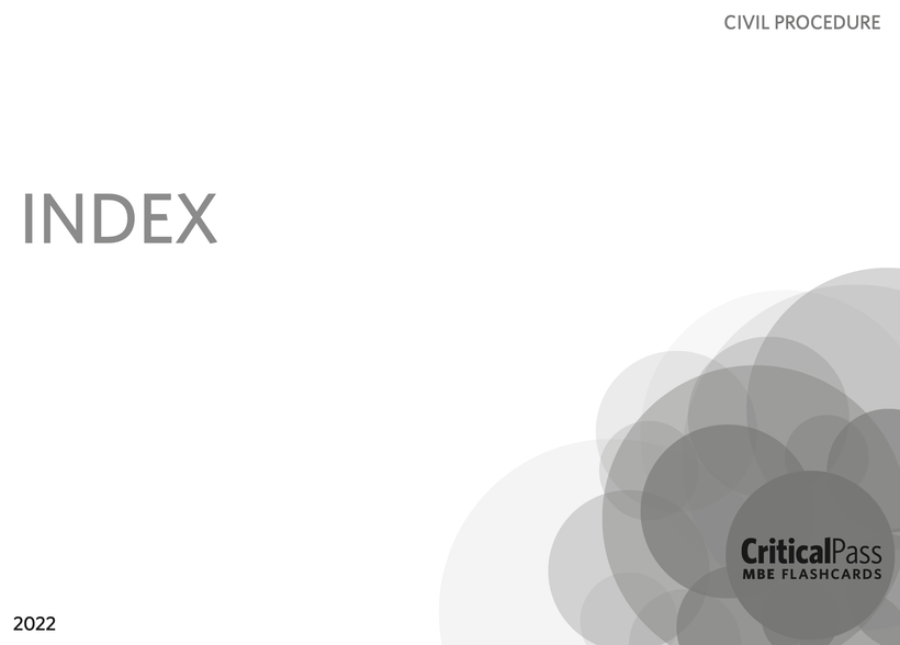 MBE Flashcards – Critical Pass