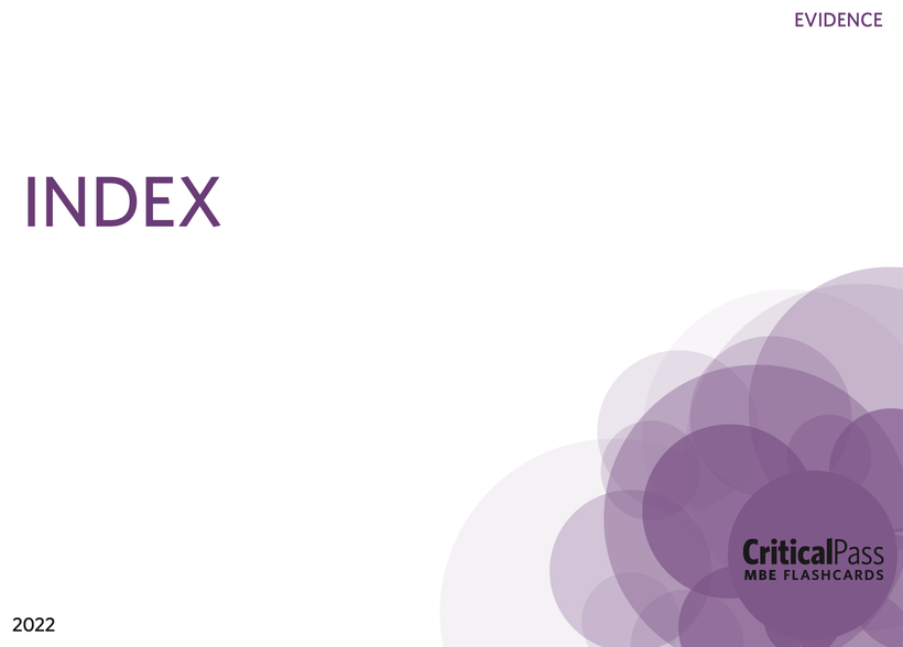 MBE Flashcards – Critical Pass